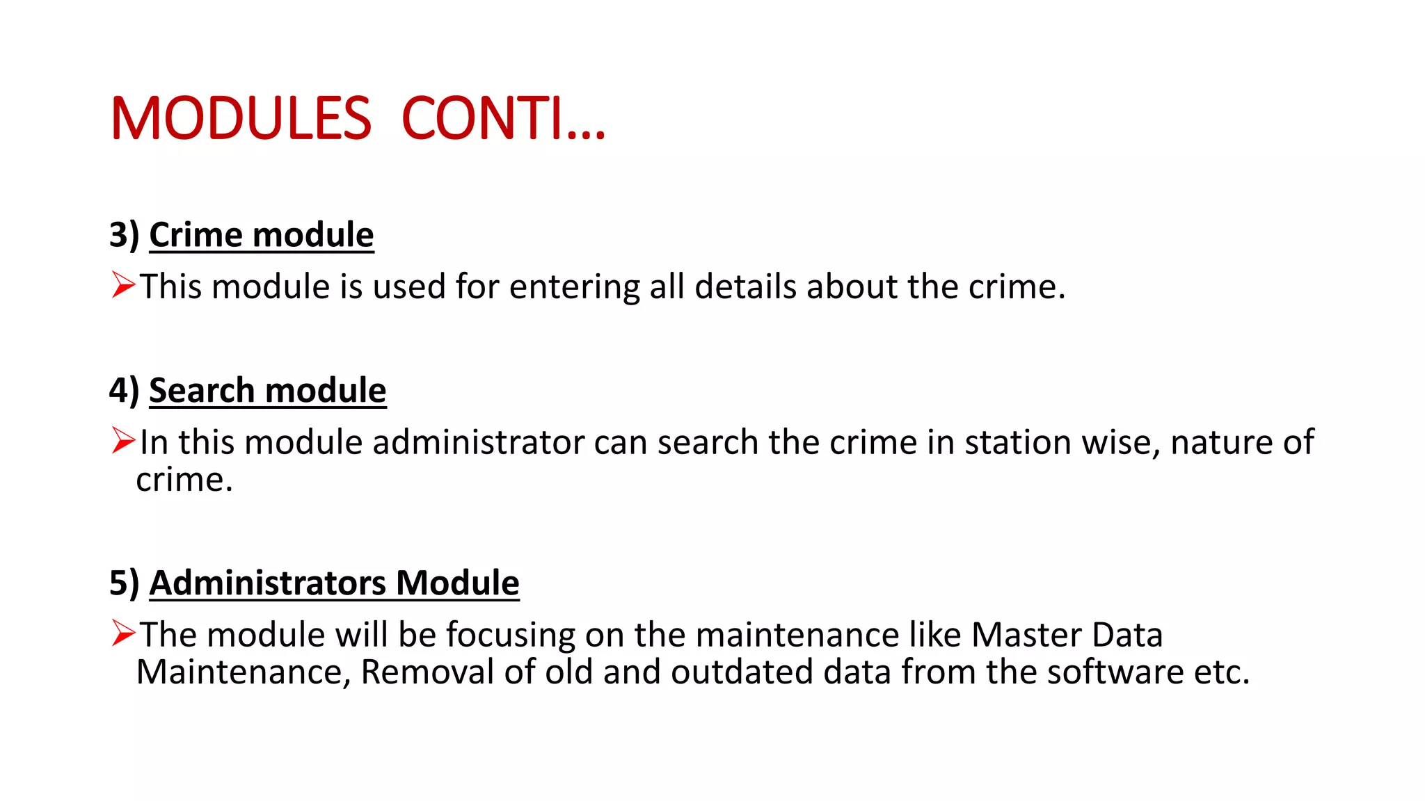 ppt on e crime management system | PPTX