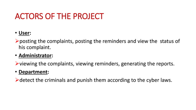 ppt on e crime management system | PPTX | Operating Systems | Computer Software and Applications