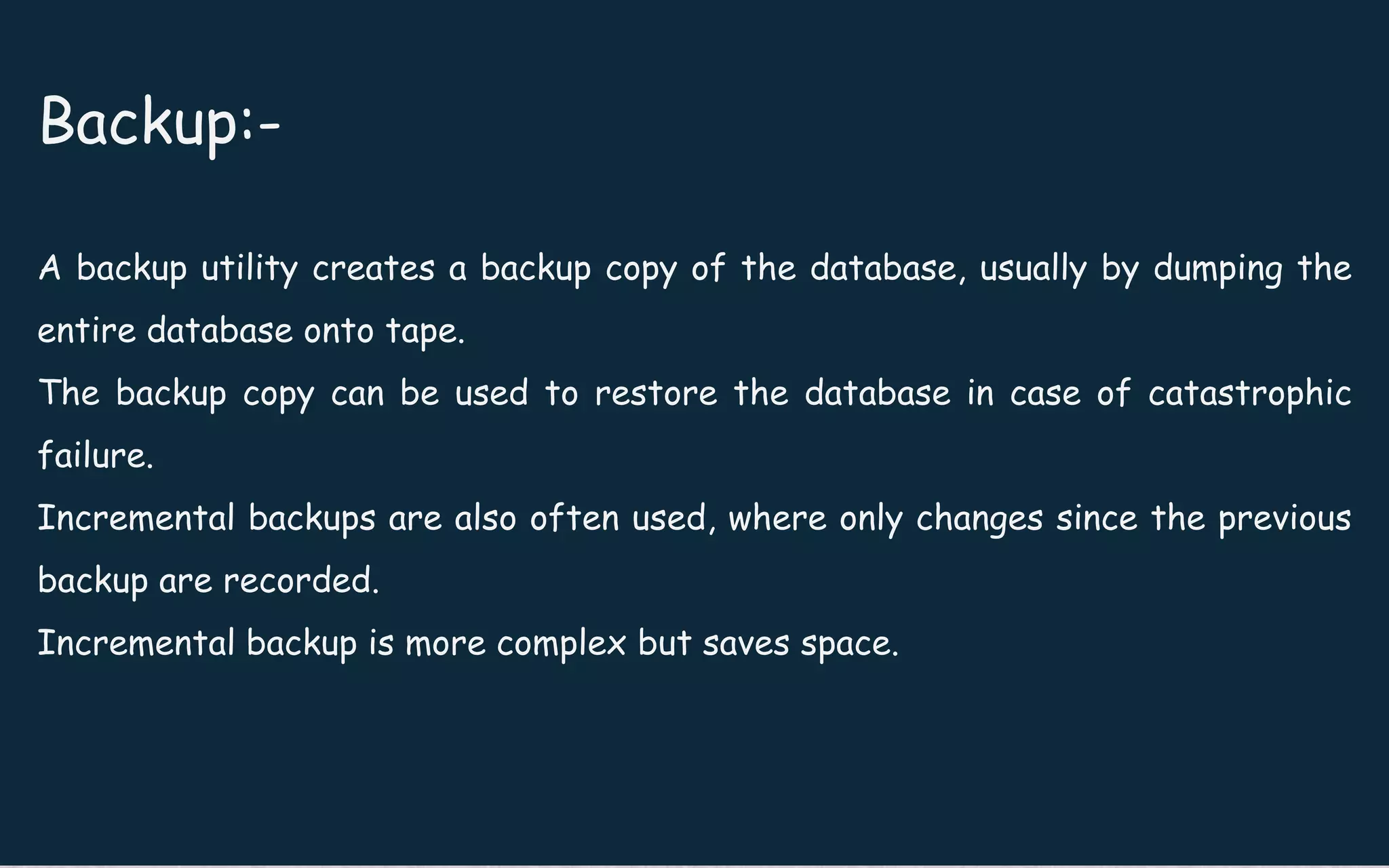DATABASE ADMINSTRATION | PPTX