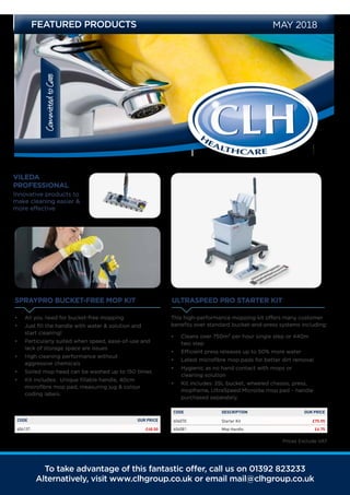 CLH Featured Products - Vileda Professional | PDF