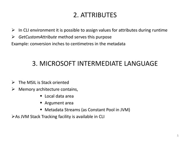 Common Language Infrastructure | PPTX