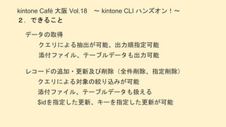 Cli kintone hands-on | PPT