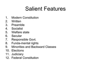 salient features | PPT