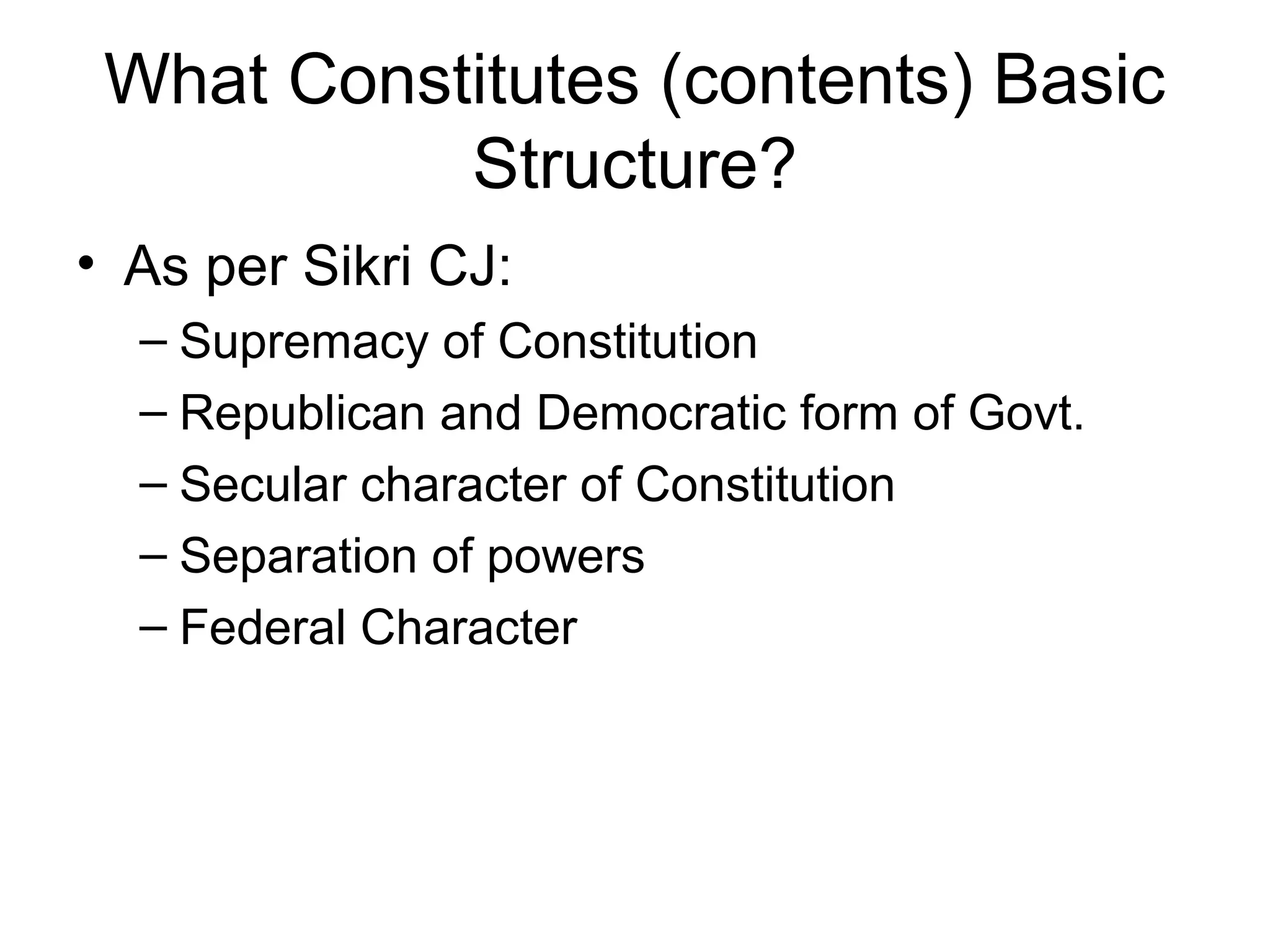 Amendment of Indian Constitution and Basic Structure Doctrine - Art ...