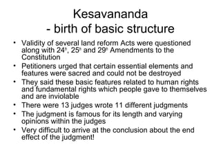 Amendment of Indian Constitution and Basic Structure Doctrine - Art ...