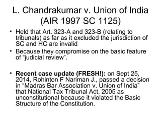 Amendment of Indian Constitution and Basic Structure Doctrine - Art ...