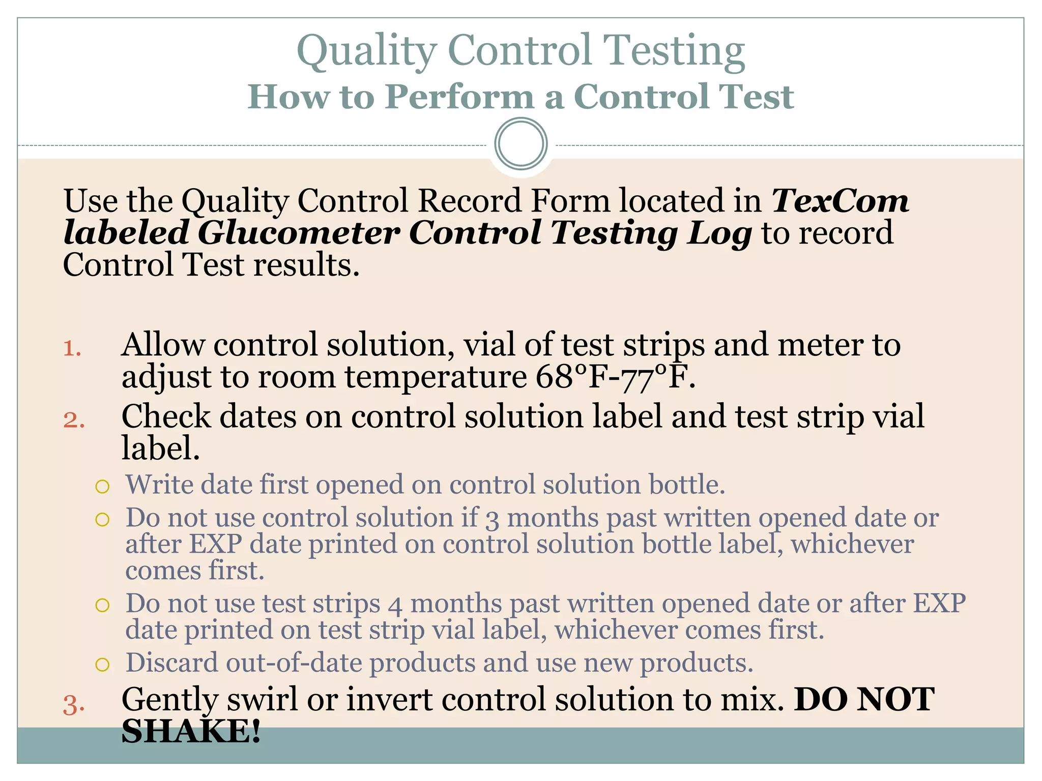 Glucometer In-Service 2017 | PPTX