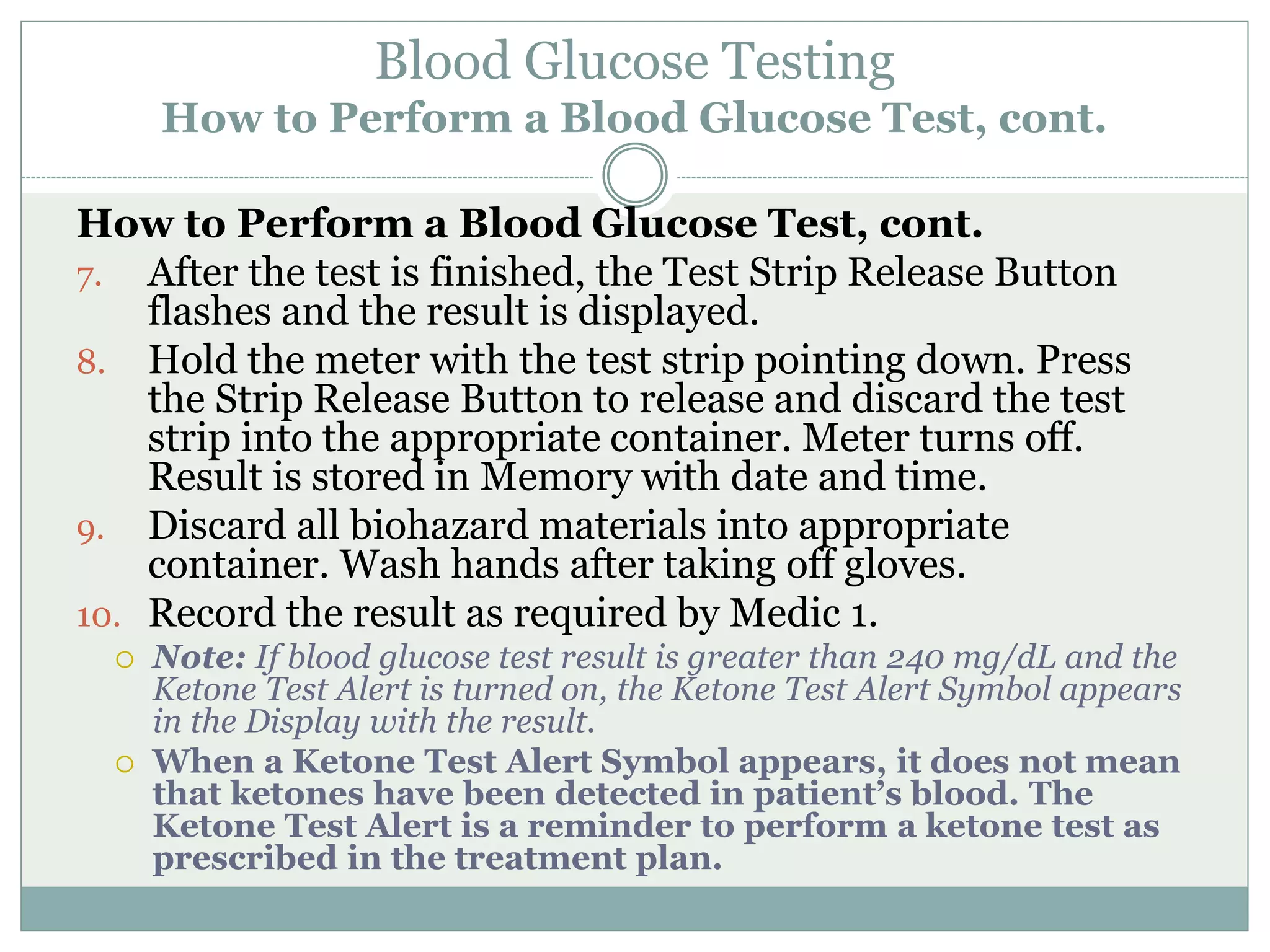 Glucometer In-Service 2017 | PPTX