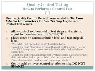 Glucometer In-Service 2017 | PPTX