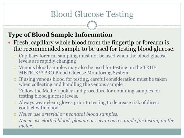 Glucometer In-Service 2017 | PPTX