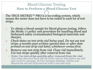 Glucometer In-Service 2017 | PPTX