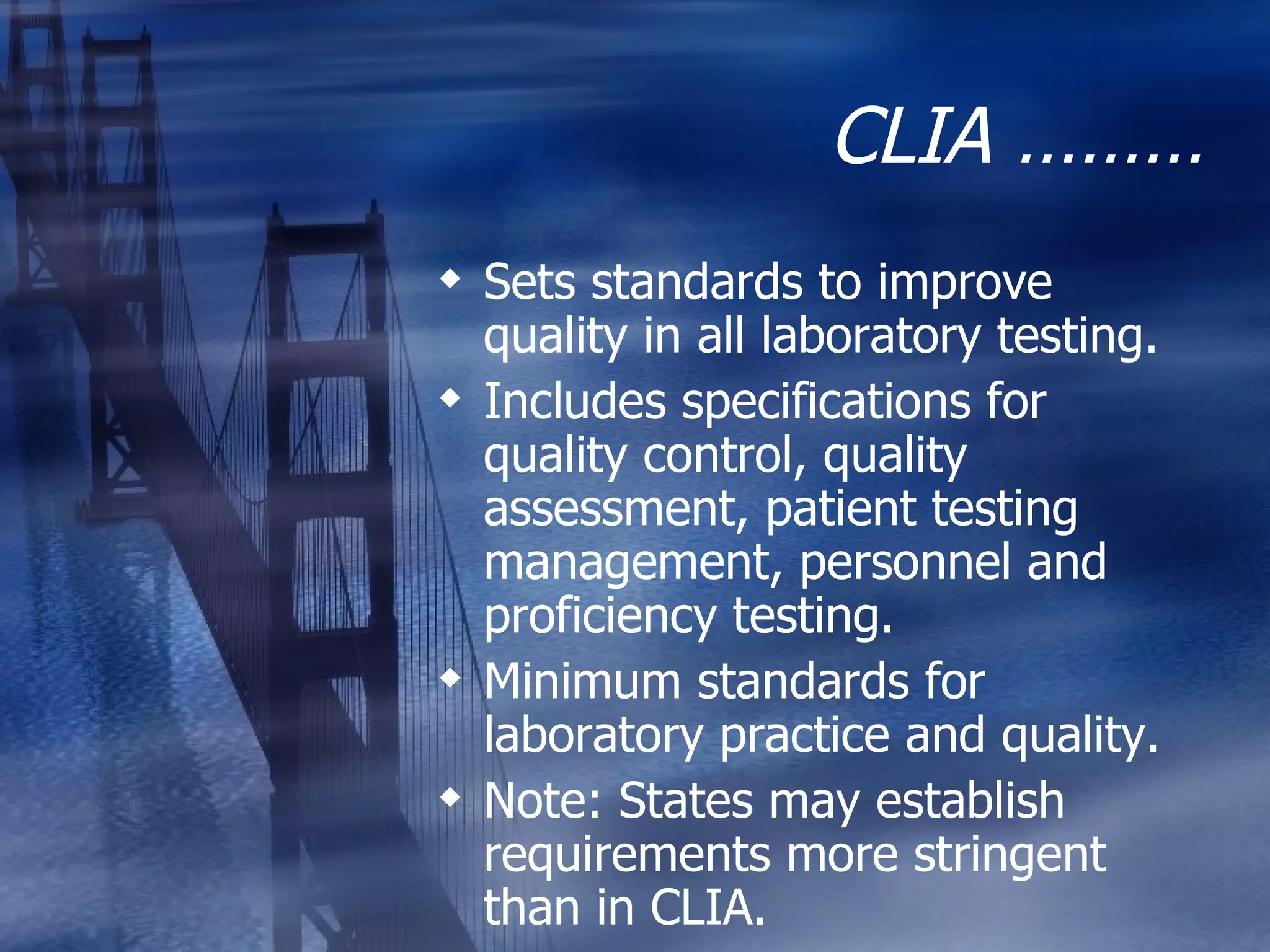 CLIA Compliance | PPT