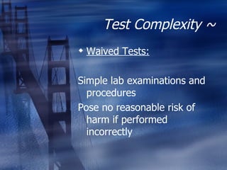 CLIA Compliance | PPT