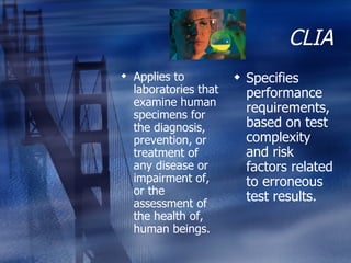 CLIA Compliance | PPT