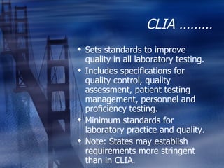 CLIA Compliance | PPT