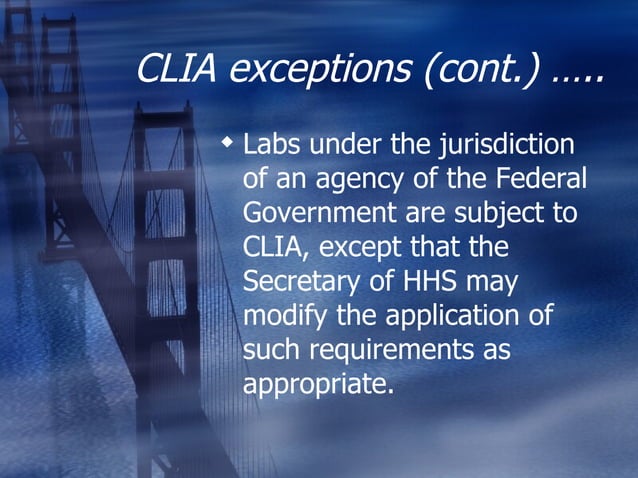 CLIA Compliance | PPT