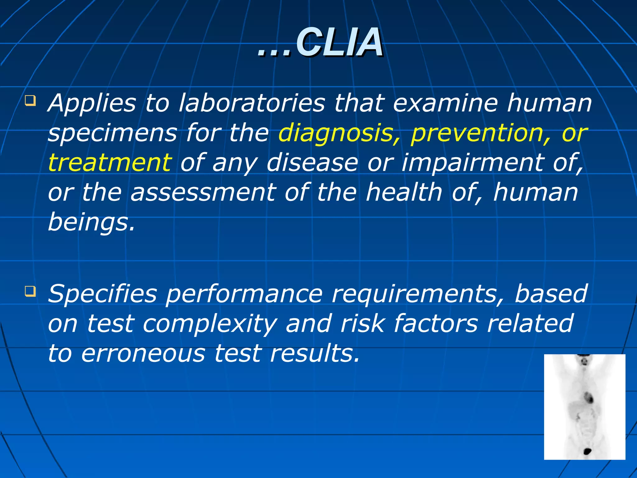Clia final regulations | PPT