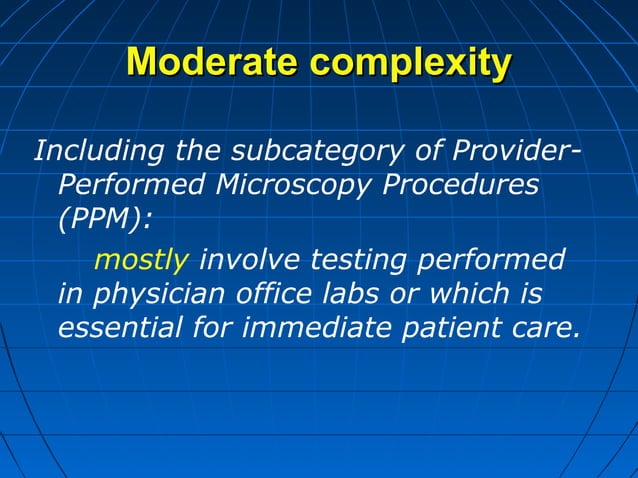 Clia final regulations | PPT