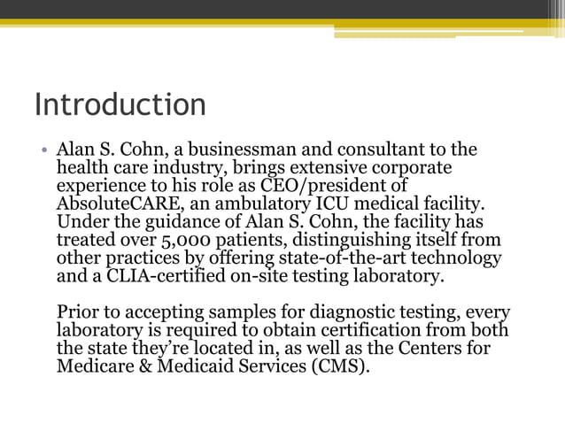 CLIA Laboratory Certification | PPT