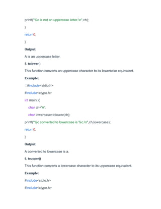 C librabry 55 functions.pdfljhghmhiguyftg | PDF