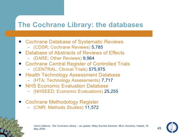 Cochrane Library Training