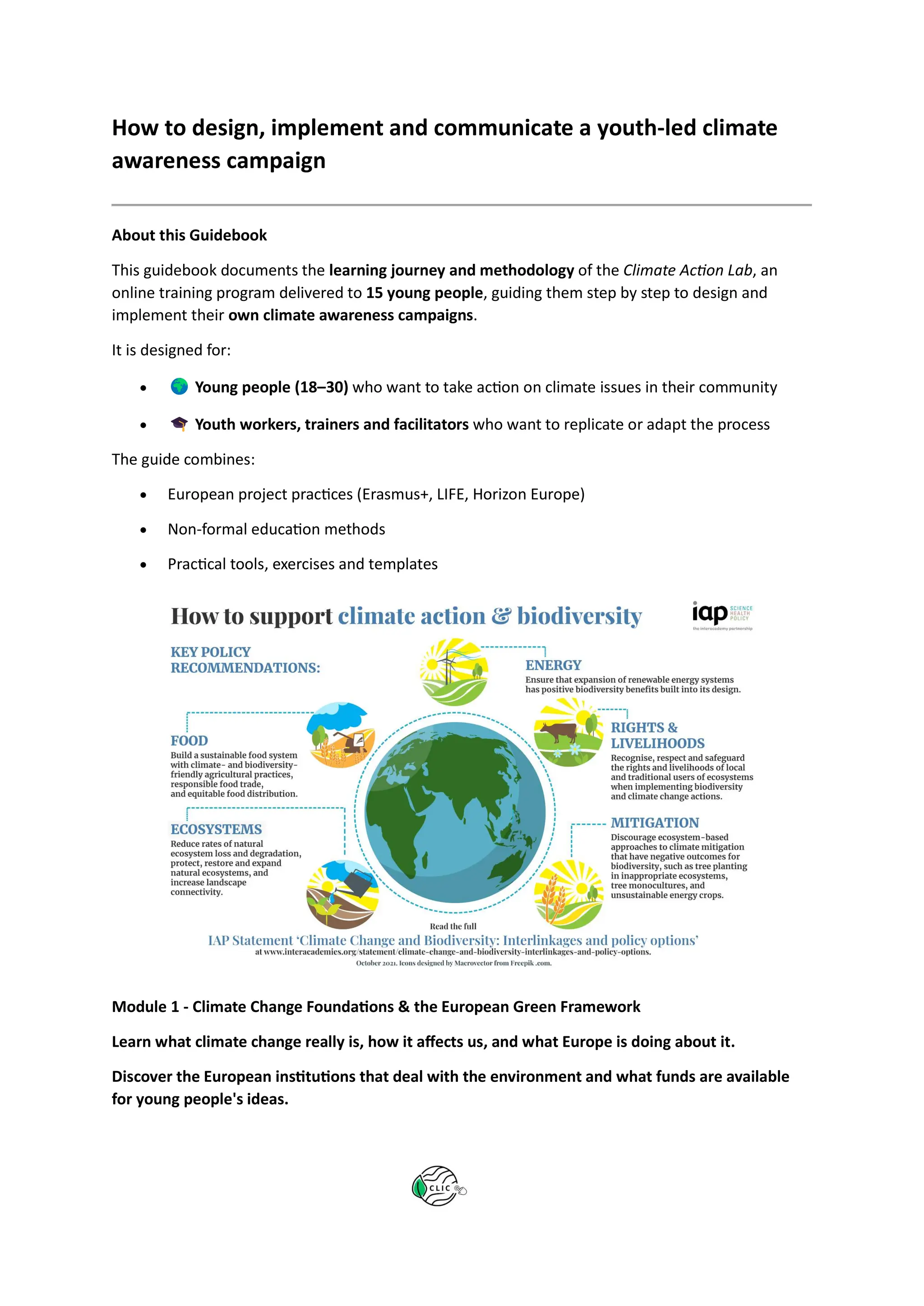 CLIC - Climate and Citizenship - GuideBook | PDF
