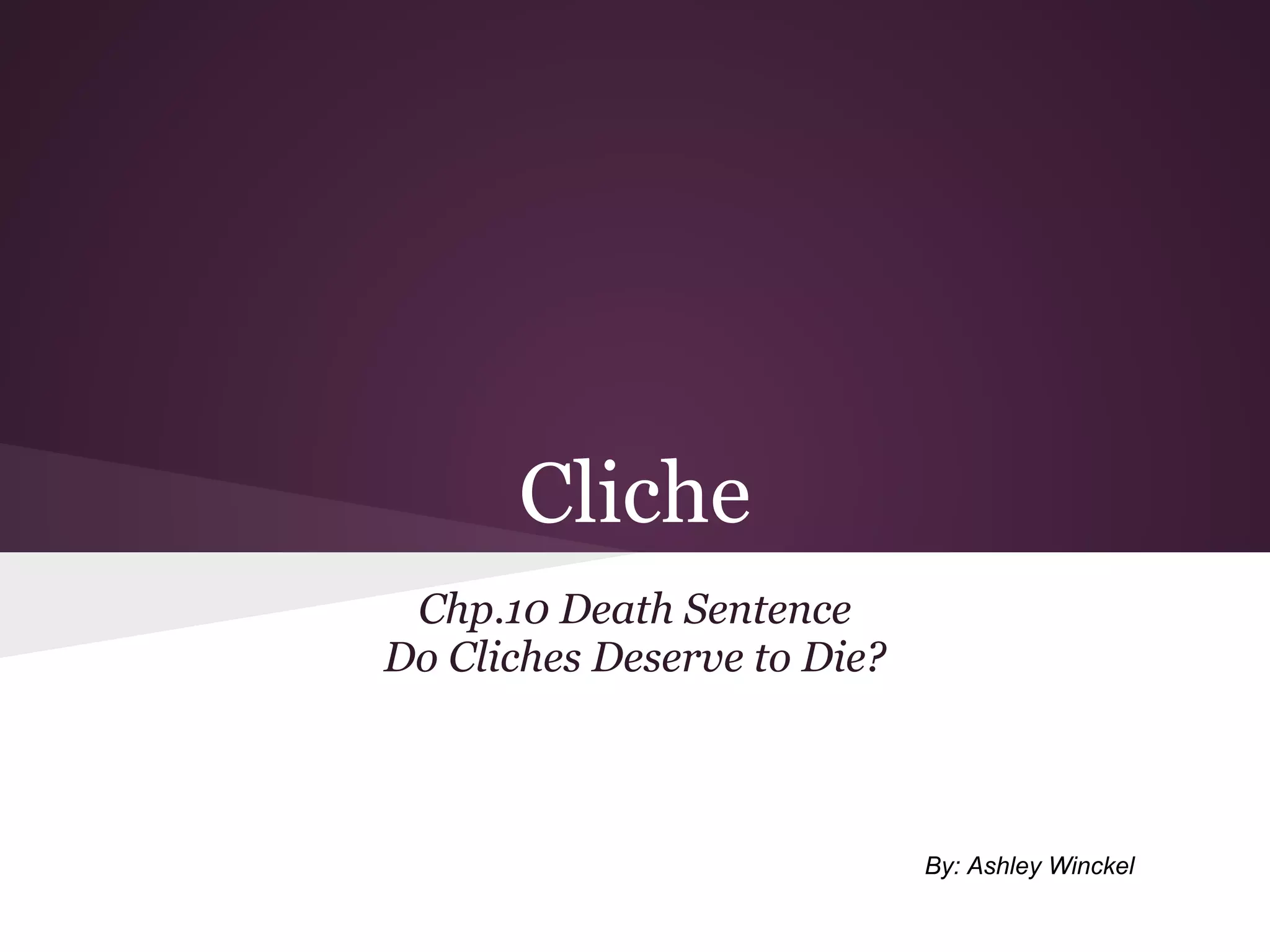 Cliche | PDF