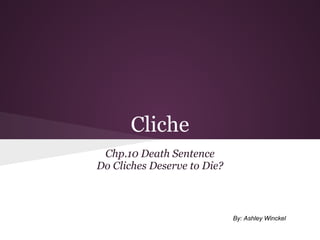 Cliche | PDF