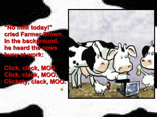 Click Clack Moo Cows That Can Type | PPT | Books and Literature