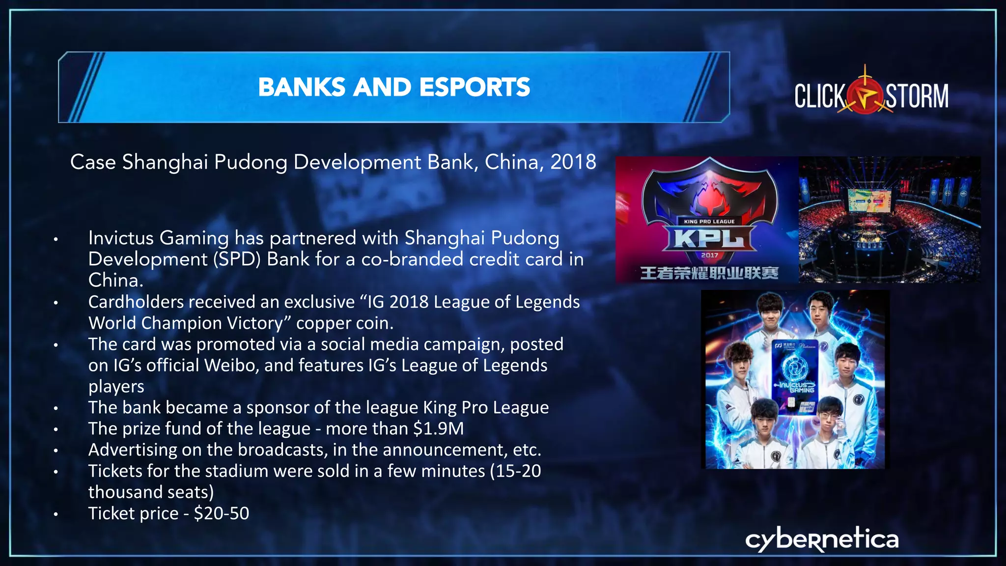 Banks activations in esports 2019 - by Click-Storm | PPT