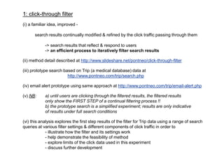 Better Search: Prototype click-through filter results | PPT