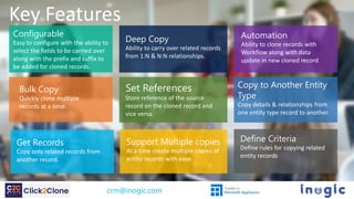 Click2Clone - Copy/Clone Dynamics 365 CRM Records | PPTX