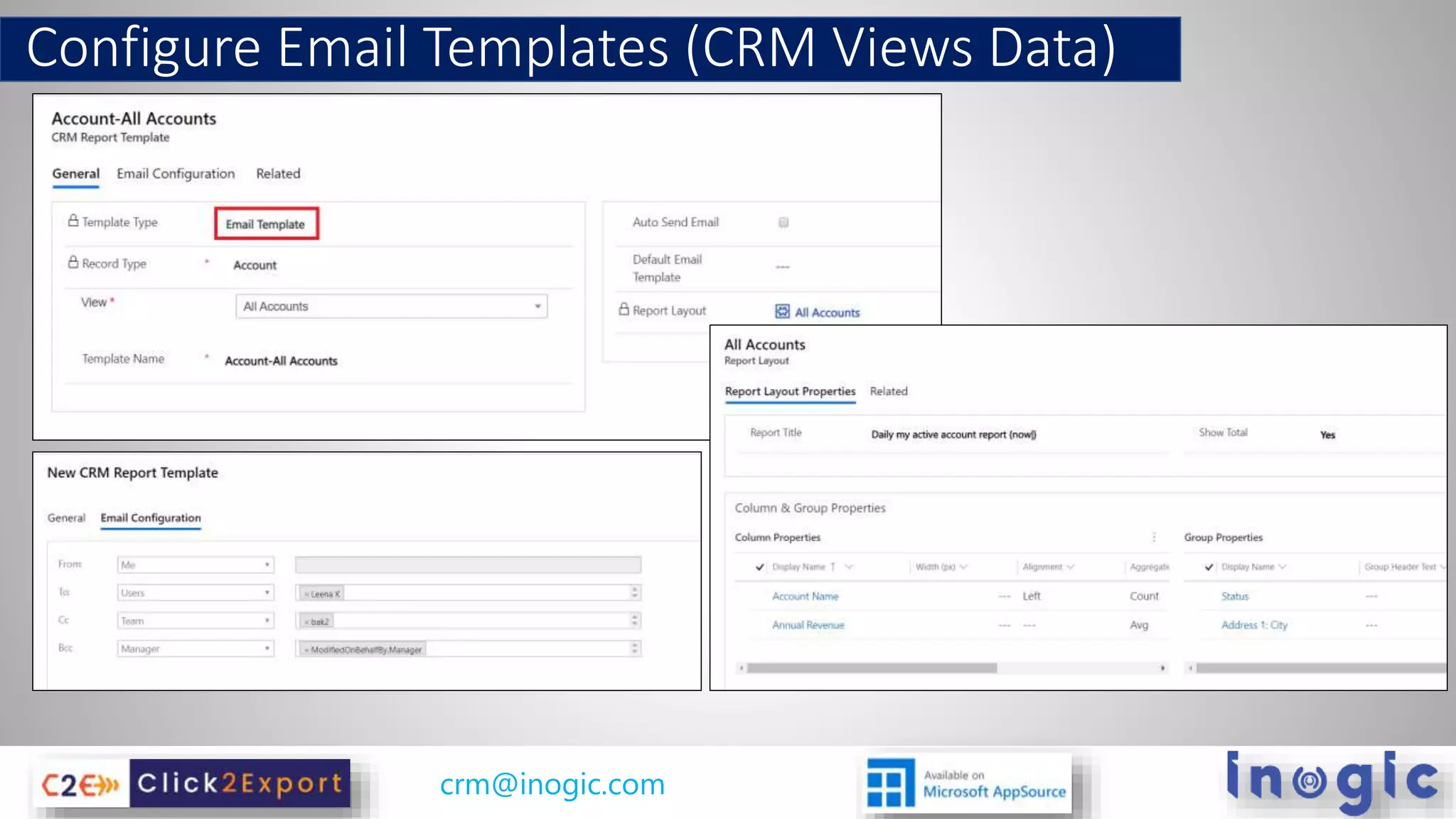 Click2Export - Export & Attach Dynamics 365 Reports | PPTX