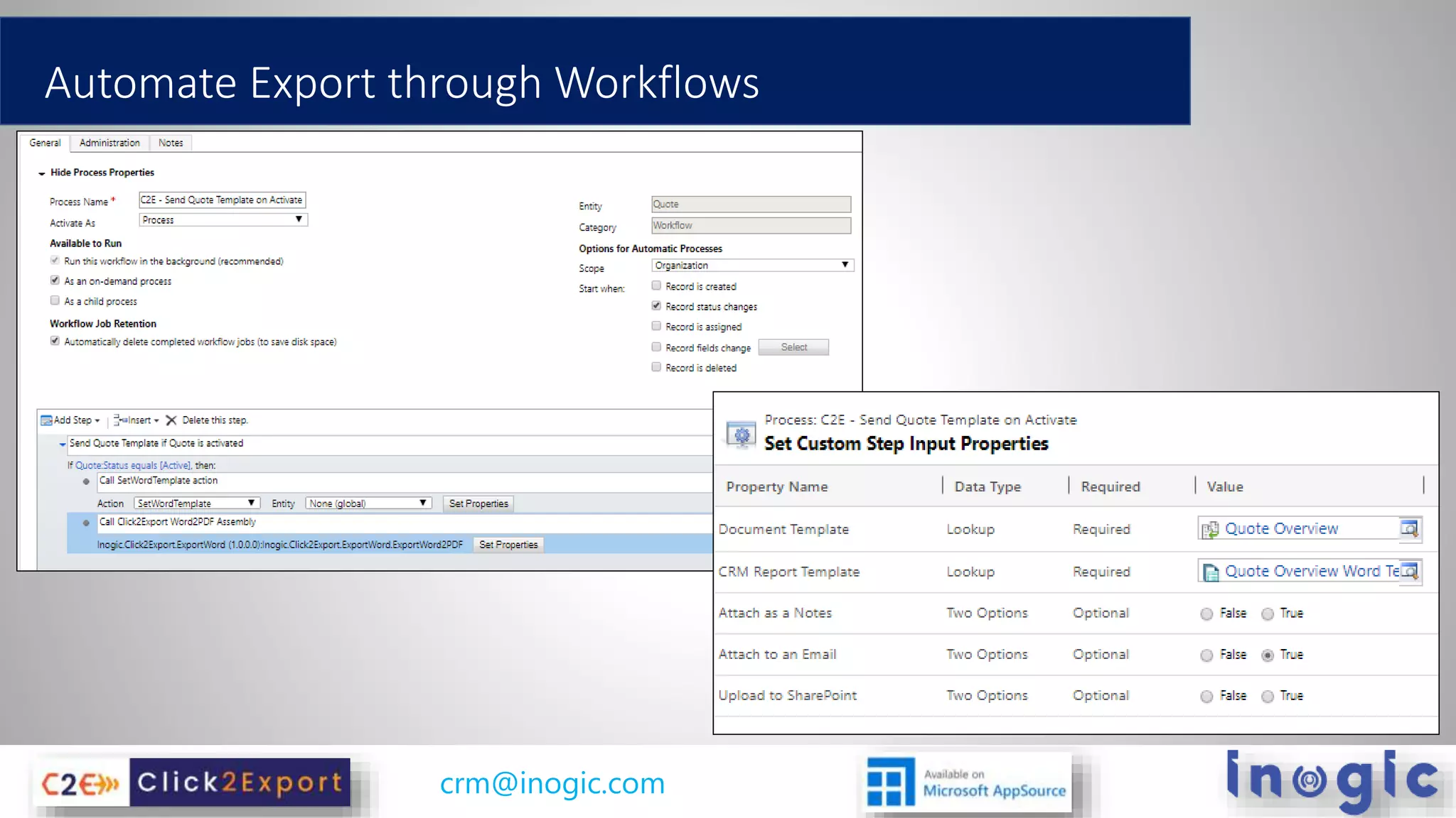 Click2Export - Export & Attach Dynamics 365 Reports | PPTX