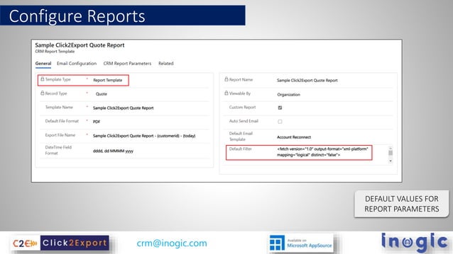Click2Export - Export & Attach Dynamics 365 Reports | PPT