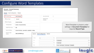 Click2Export - Export & Attach Dynamics 365 Reports | PPTX