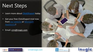 Click2Export - Export & Attach Dynamics 365 Reports | PPTX