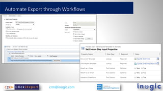 Click2Export - Export & Attach Dynamics 365 Reports | PPTX