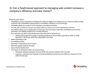 Clickability Cut Costs Increase Revenue | PPT