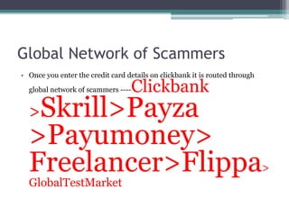 Clickbank scam a review of scam affiliate network | PPT