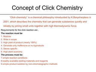 Click chemistry appliations in polymer science | PPT