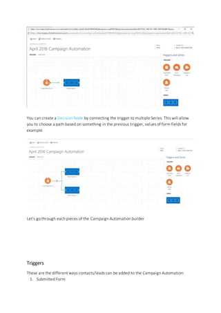 Click dimensions campaign automation | DOCX