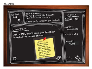 Clickers storyboard | PPT
