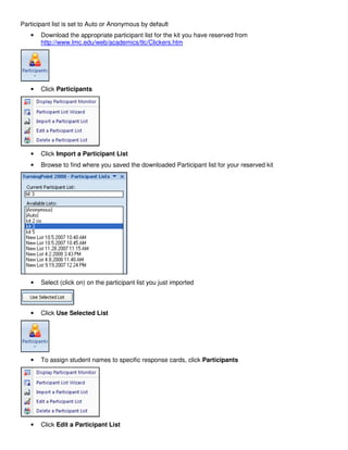 Clicker software s09 | PDF