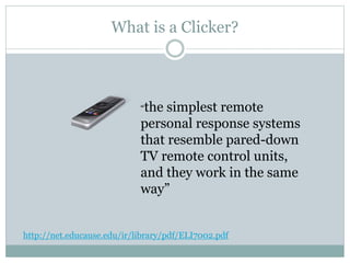 Clicker technology | PPT