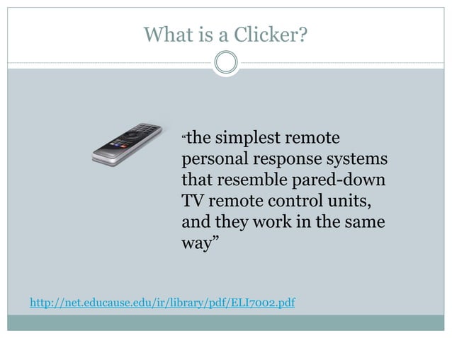 Clicker technology | PPT