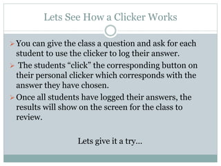 Clicker technology | PPT