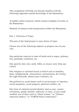 Click here to view the full Final Project description.Final .docx