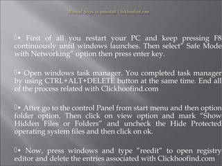 Remove Clickhoofind.com
