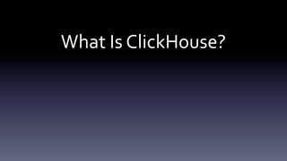 ClickHouse Analytical DBMS: Introduction and Case Studies, by Alexander Zaitsev | PDF